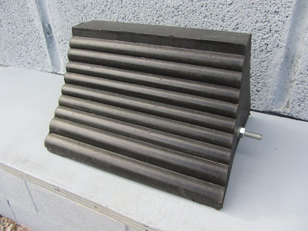 HGV Wheel Chock - Solid Rubber - 230mm x 200mm x 150mm